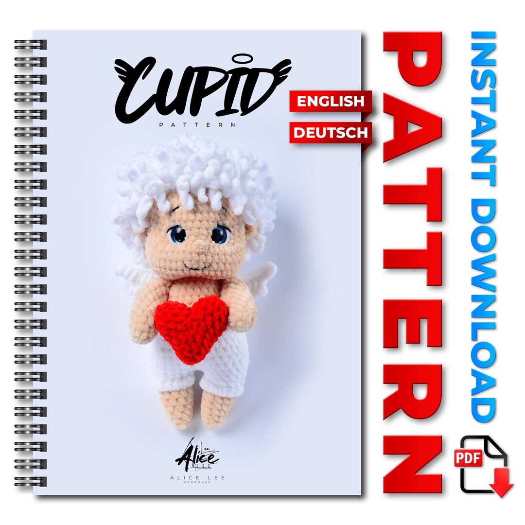 Crochet Cupid Pattern, Adorable Plush Yarn Design for Heartfelt Gifts ...