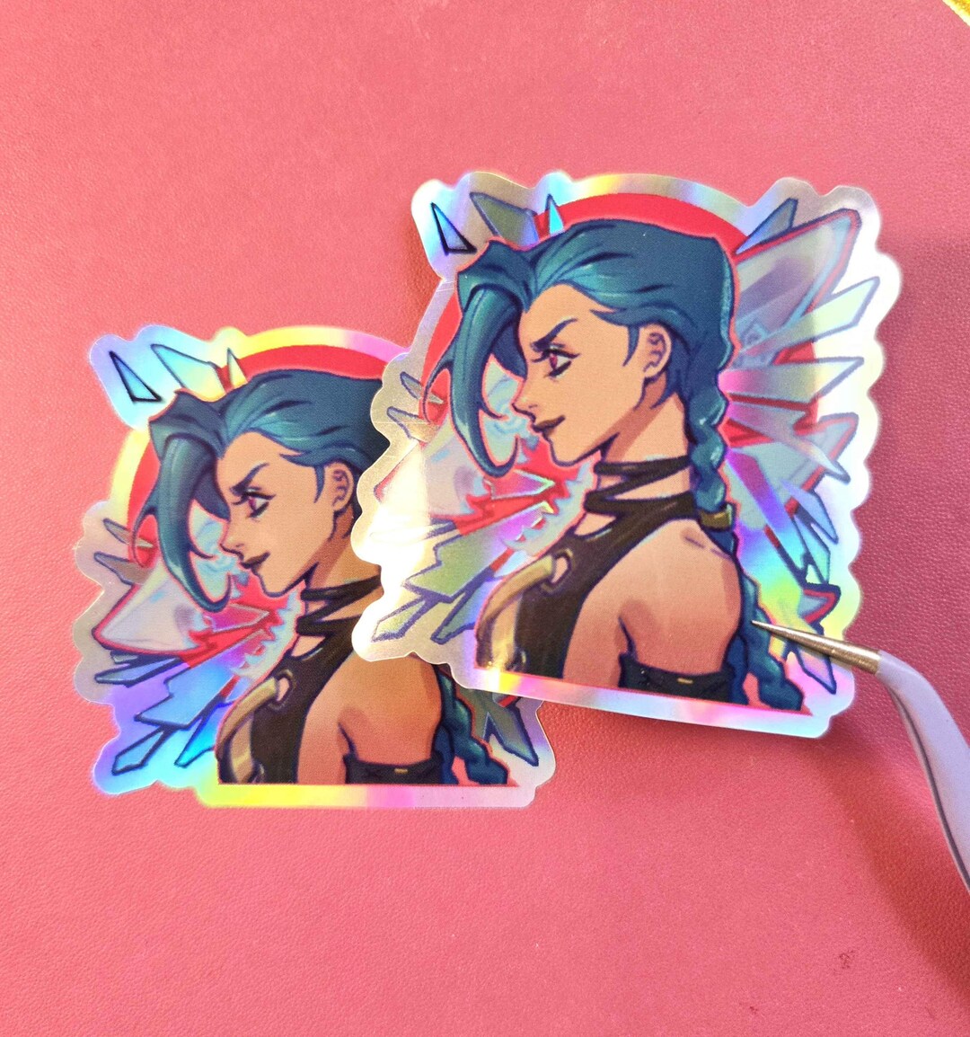 Jinx Holographic Sticker - Etsy