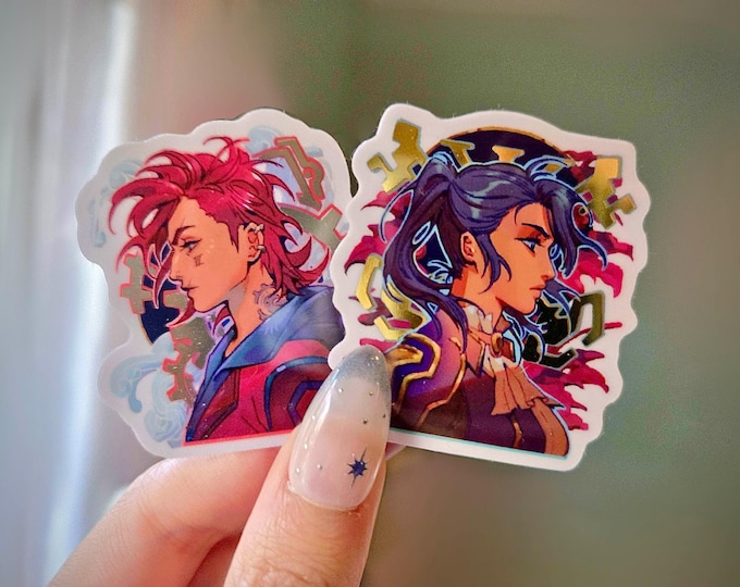 League of Legends Arcane Kiramman Caitlyn Logo Vinyl Decal Sticker, Bot ...