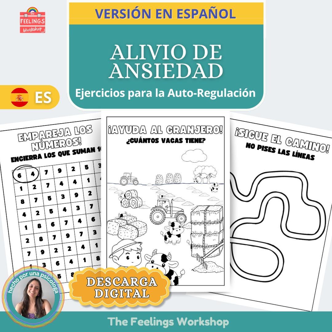 Anxiety Relief Worksheets, Emotional Regulation Exercises (PDF) - Etsy