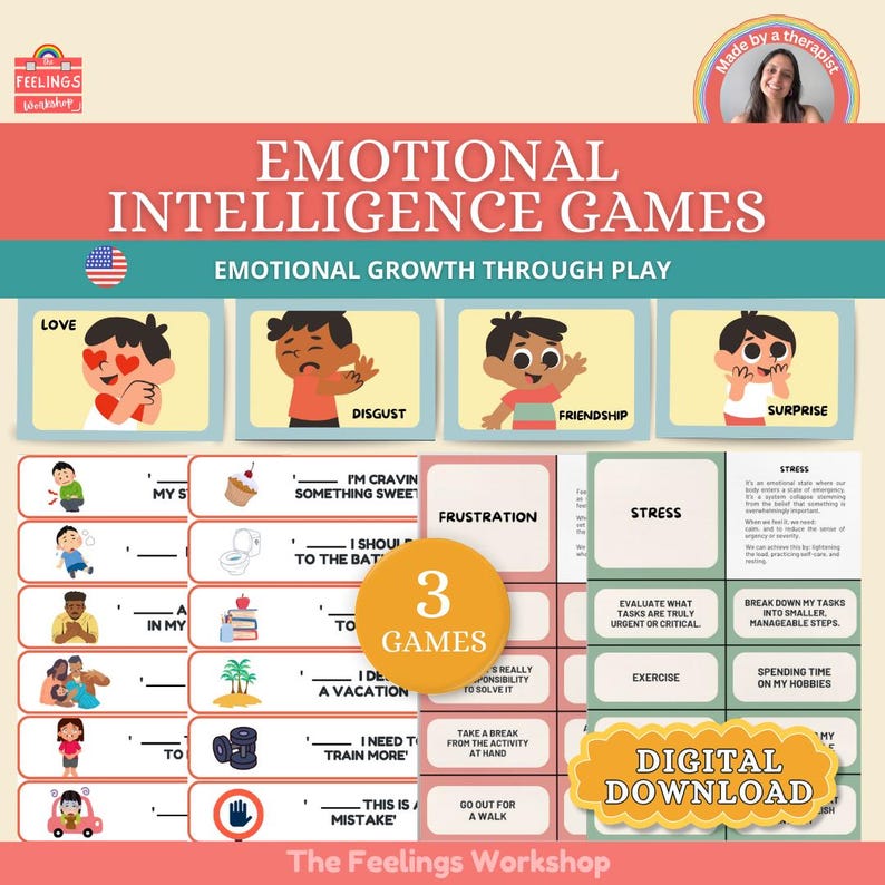 3 Printable Board Games, Emotional Learning, Emotional Intelligence ...