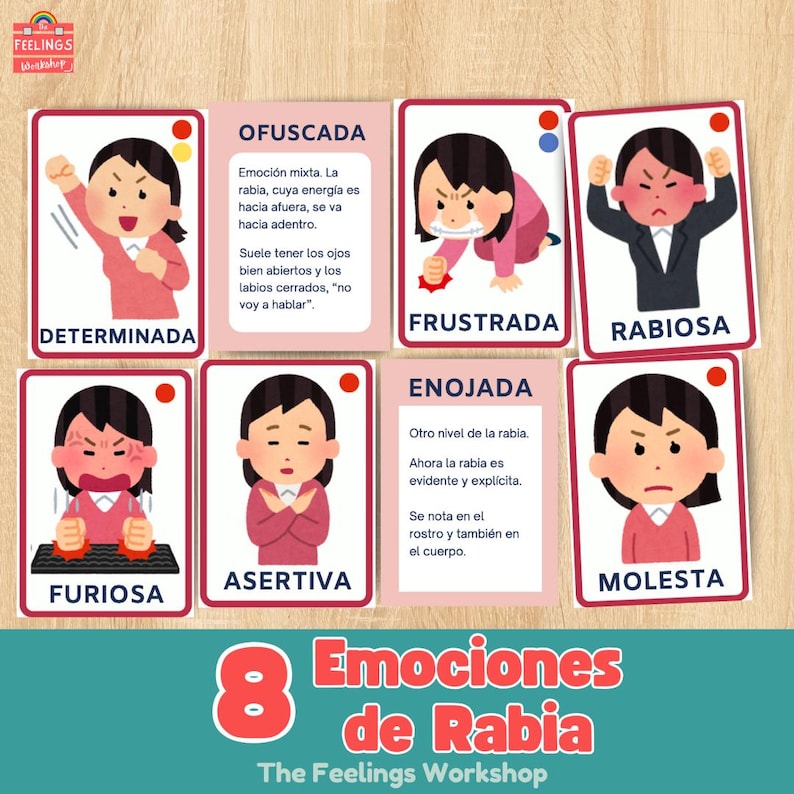 Emotions Flash Cards: Mixed Emotions, Feelings Identification (PDF) - Etsy