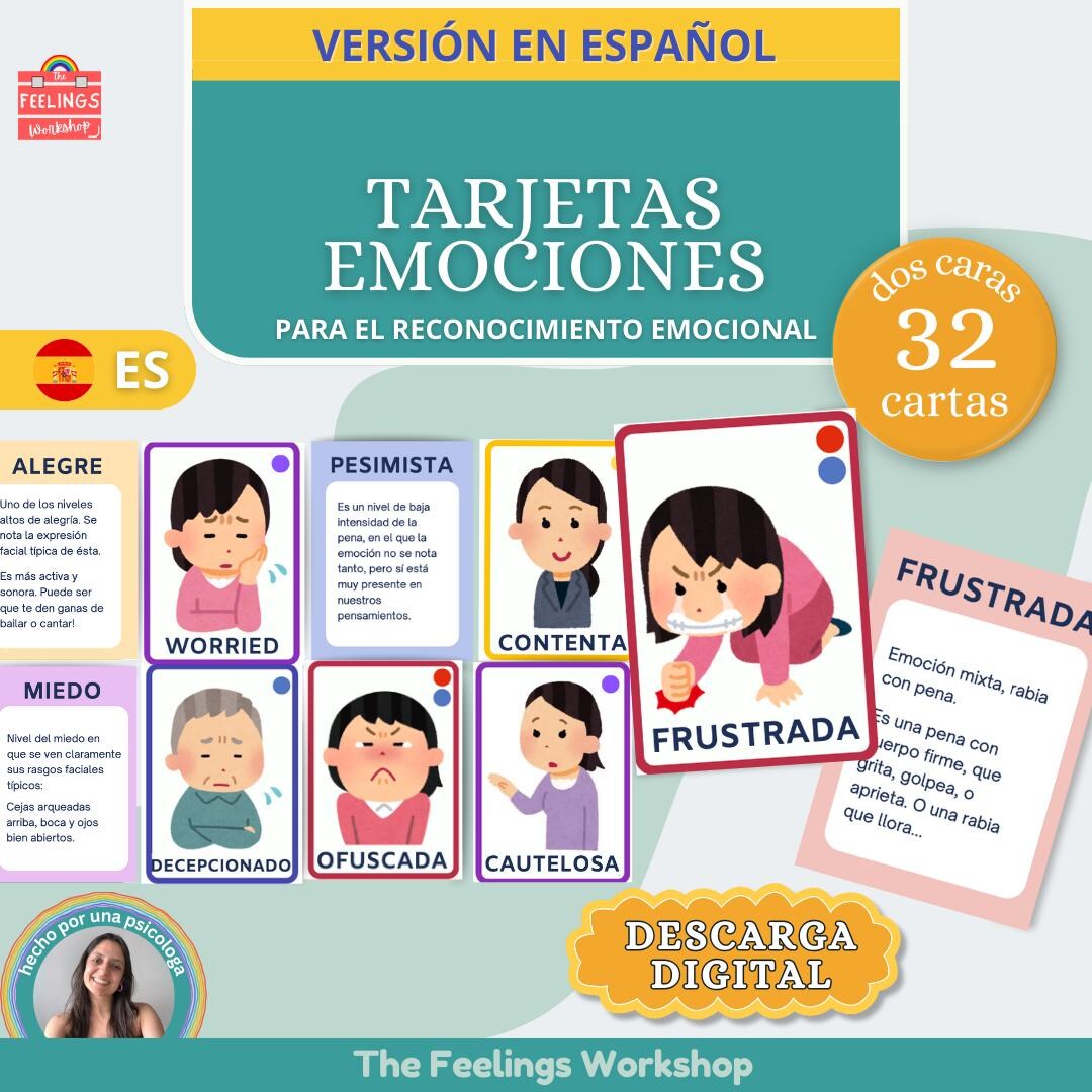 Emotions Flash Cards: Mixed Emotions, Feelings Identification (PDF) - Etsy