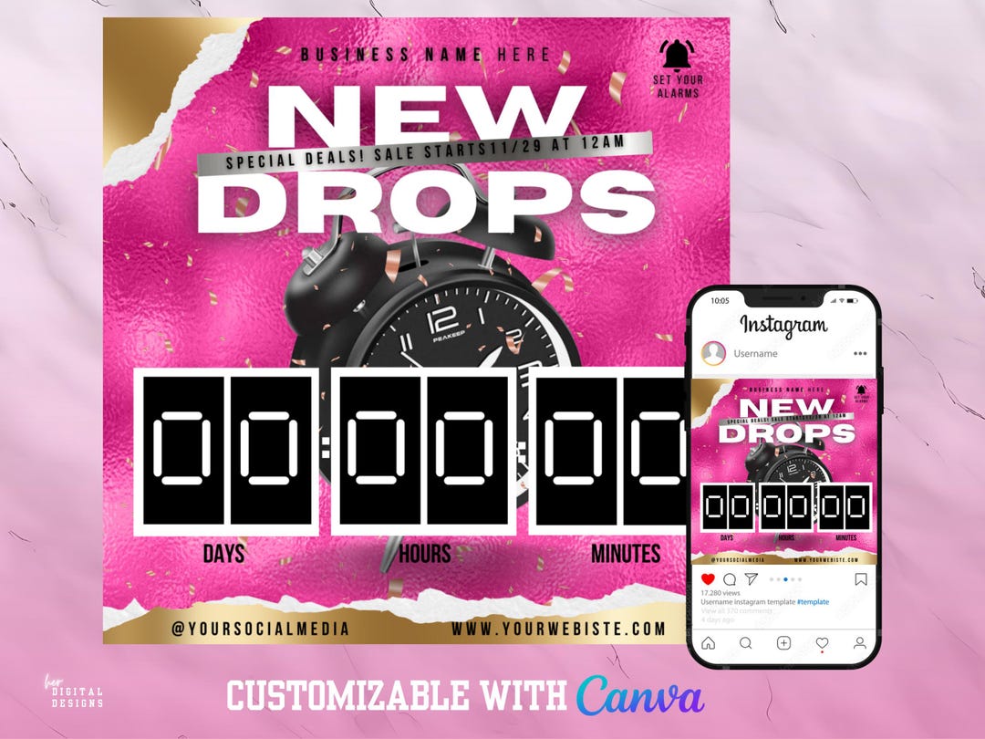 Editable Black Friday Sale Flyer Template, Hair, Nails, Lashes (canva ...