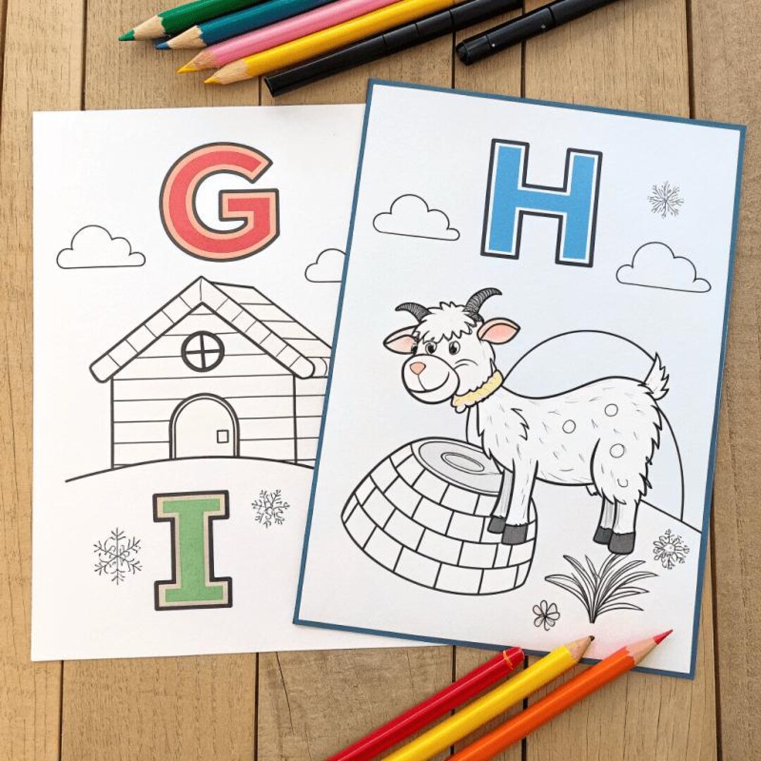 Color and Discover : Letters and Objects - Etsy