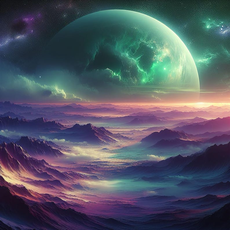 Ai-generated Space Artwork: Cosmic Vistas, Otherworldly Landscapes ...