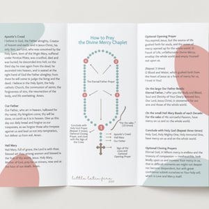 Printable Divine Mercy Chaplet Pamphlet- Digital - How to Pray Divine ...