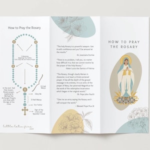 Printable Holy Rosary Pamphlet- Digital - How to Pray the Rosary - All ...