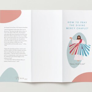 Printable Divine Mercy Chaplet Pamphlet- Digital - How to Pray Divine ...