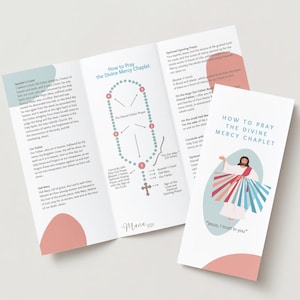 Printable Divine Mercy Chaplet Pamphlet- Digital - How to Pray Divine ...