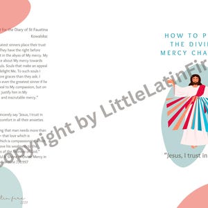Printable Divine Mercy Chaplet Pamphlet- Digital - How to Pray Divine ...
