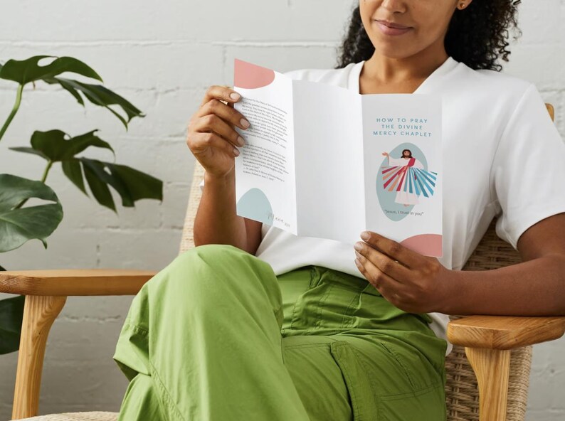 Printable Divine Mercy Chaplet Pamphlet- Digital - How to Pray Divine ...