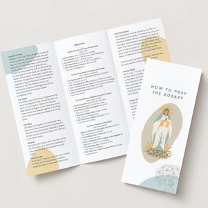 Printable Holy Rosary Pamphlet- Digital - How to Pray the Rosary - All ...