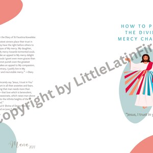 Printable Divine Mercy Chaplet Pamphlet- Digital - How to Pray Divine ...