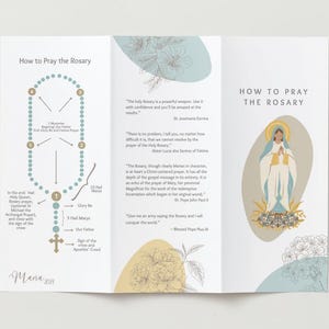 Printable Holy Rosary Pamphlet- Digital - How to Pray the Rosary - All ...