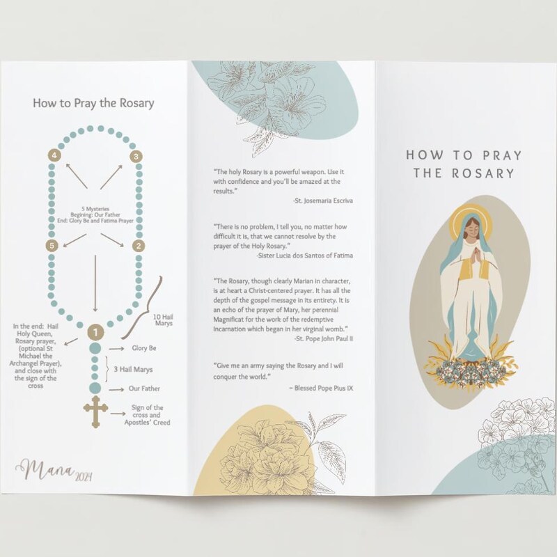 Rosary Printable - Etsy