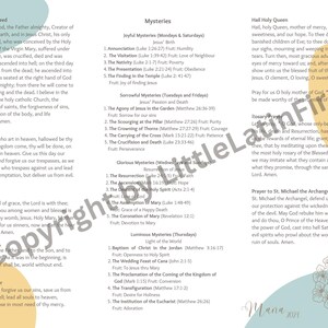 Printable Holy Rosary Pamphlet- Digital - How to Pray the Rosary - All ...