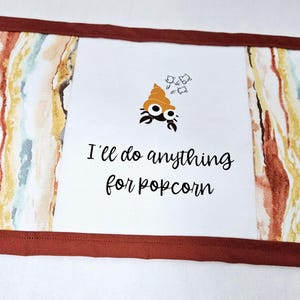 I'll Do Anything for Popcorn Hermit Crab Mug Rug - Etsy