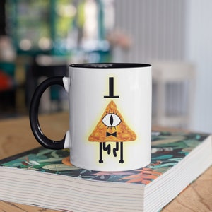 Dorito Bill Cipher Mug Funny Gravity Falls Parody Coffee Cup 11 Oz and ...