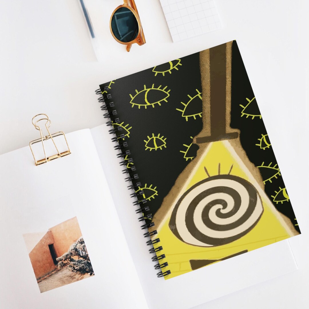 Gravity Falls Bill Cipher Notebook - Spiral Journal for Fans, Aesthetic ...