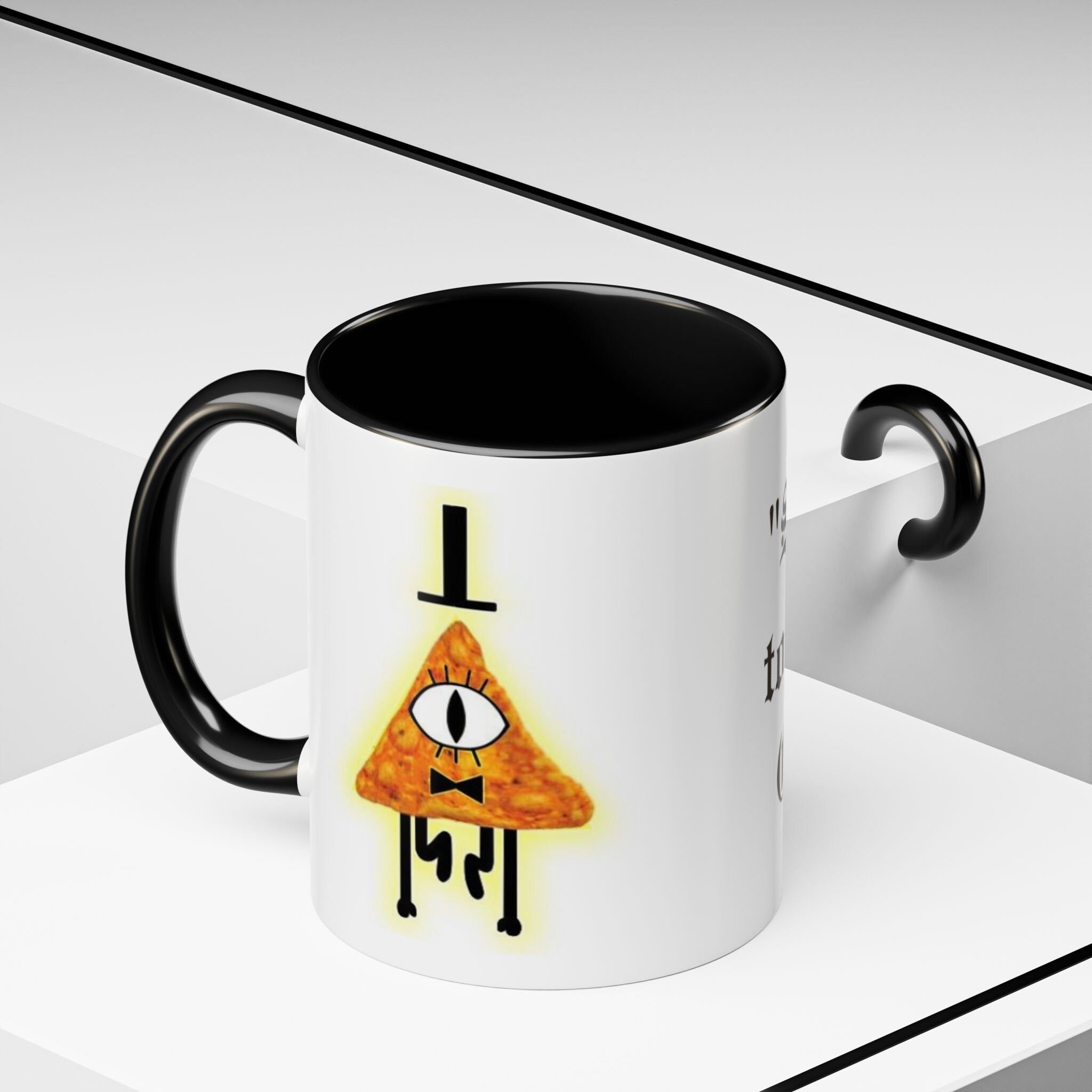 Dorito Bill Cipher Mug Funny Gravity Falls Parody Coffee Cup 11 Oz and ...