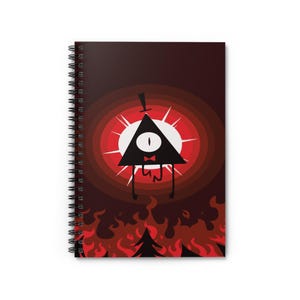Bill Cipher Spiral Notebook Gravity Falls Inspired Mystery Journal for ...