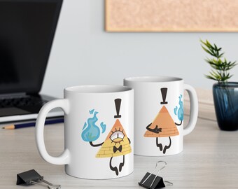 Dorito Bill Cipher Mug Funny Gravity Falls Parody Coffee Cup 11 Oz and ...