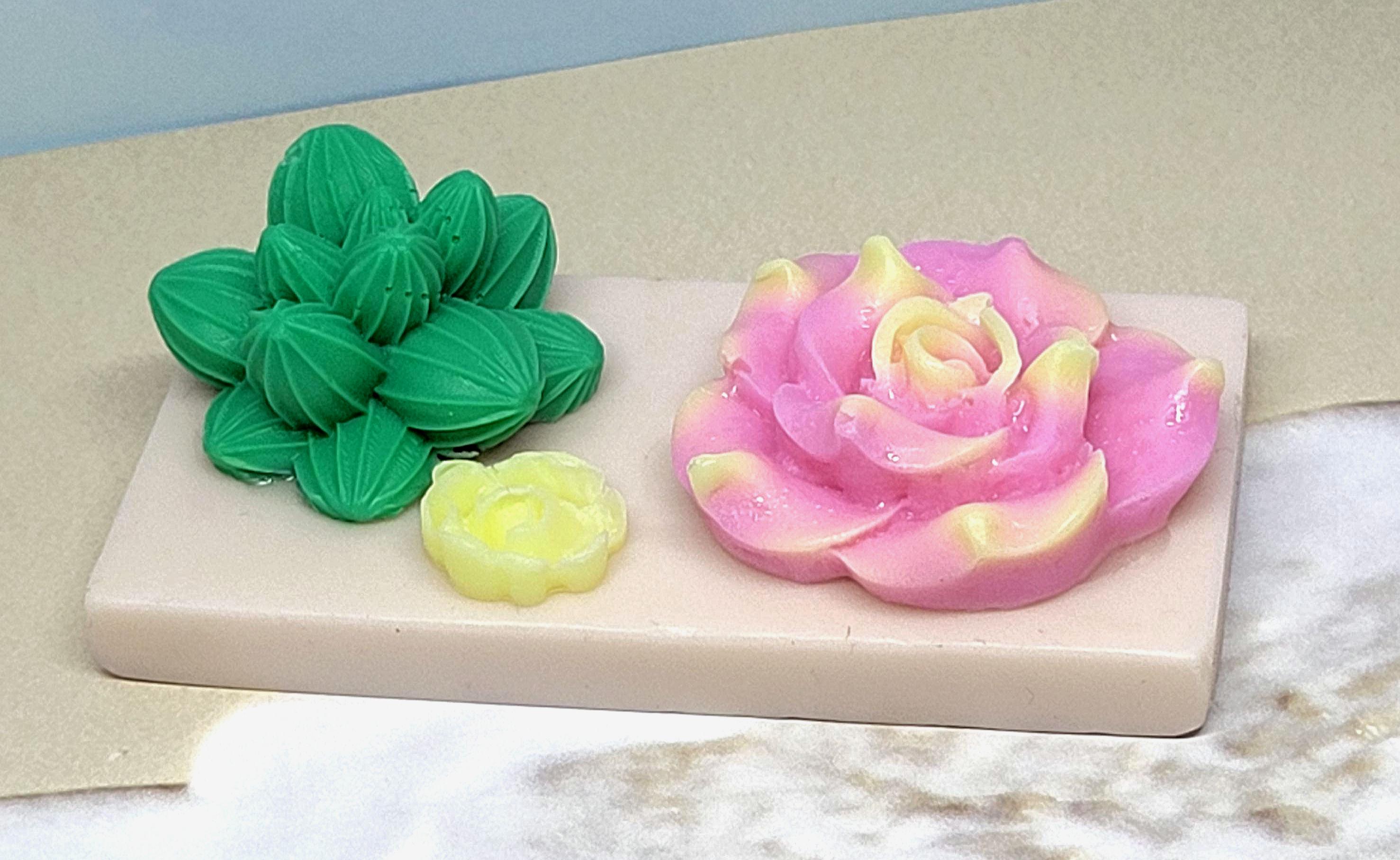 Handmade Soap Garden With Roses and Succulent - Etsy