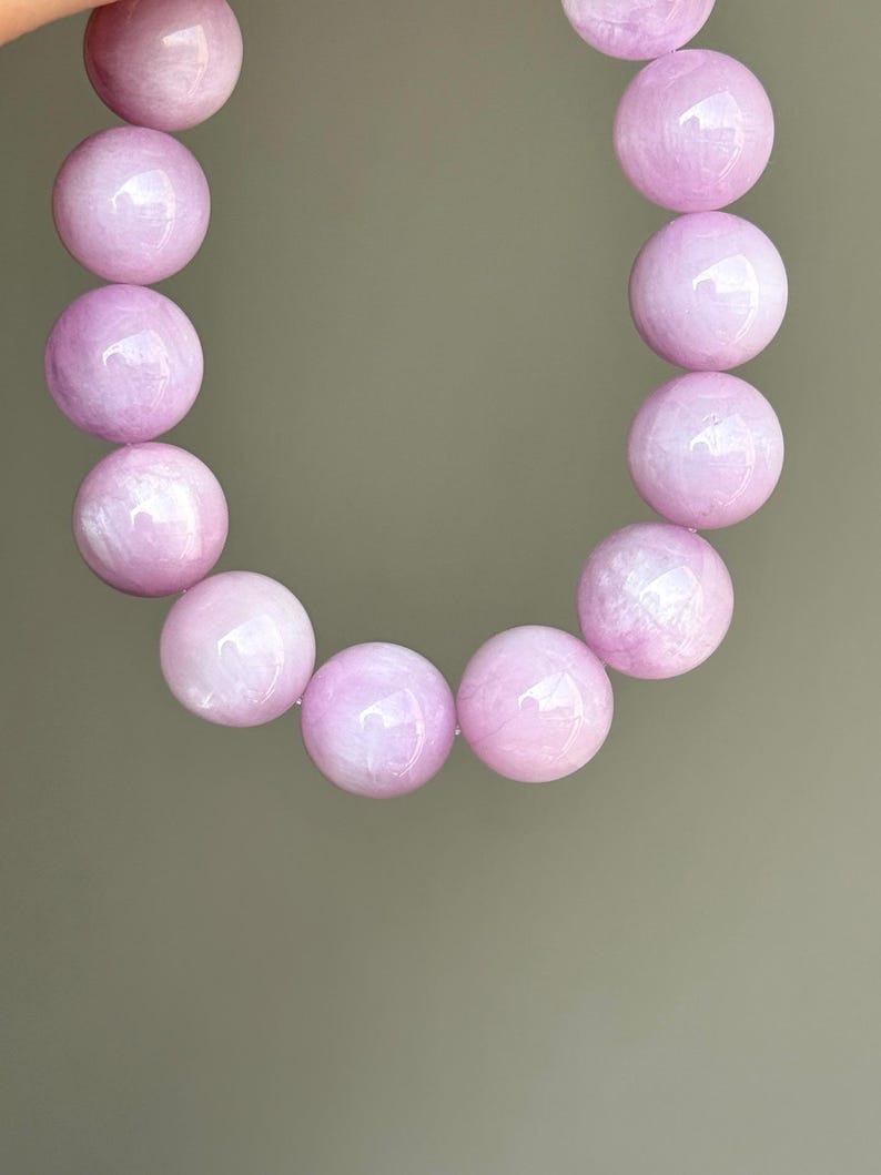 Kunzite Bracelet – Natural Lavender Crystal for Emotional Balance ...