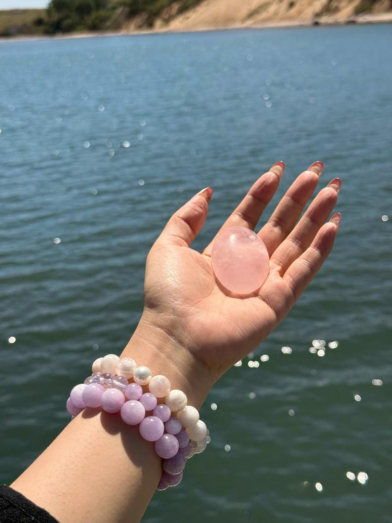 Kunzite Bracelet – Natural Lavender Crystal for Emotional Balance ...