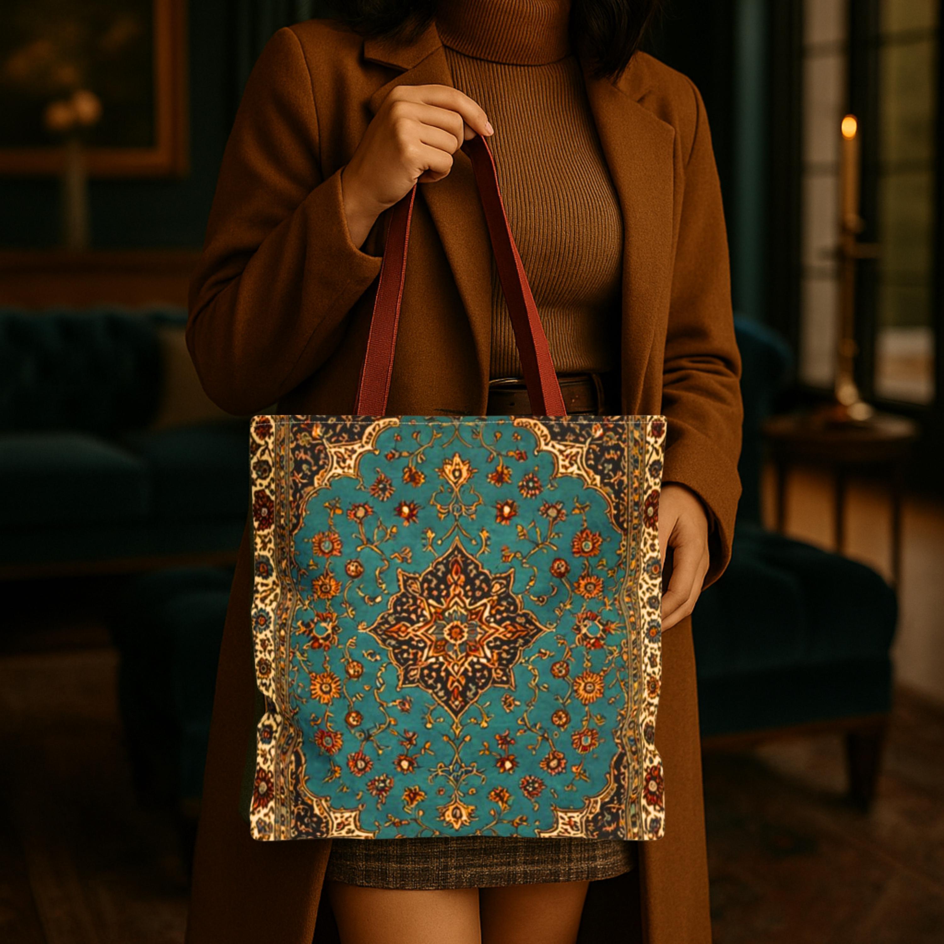 Persian Rug Tote Bag Persian Nowruz Picnic Bag Yoga Tote Bag Bohemian ...