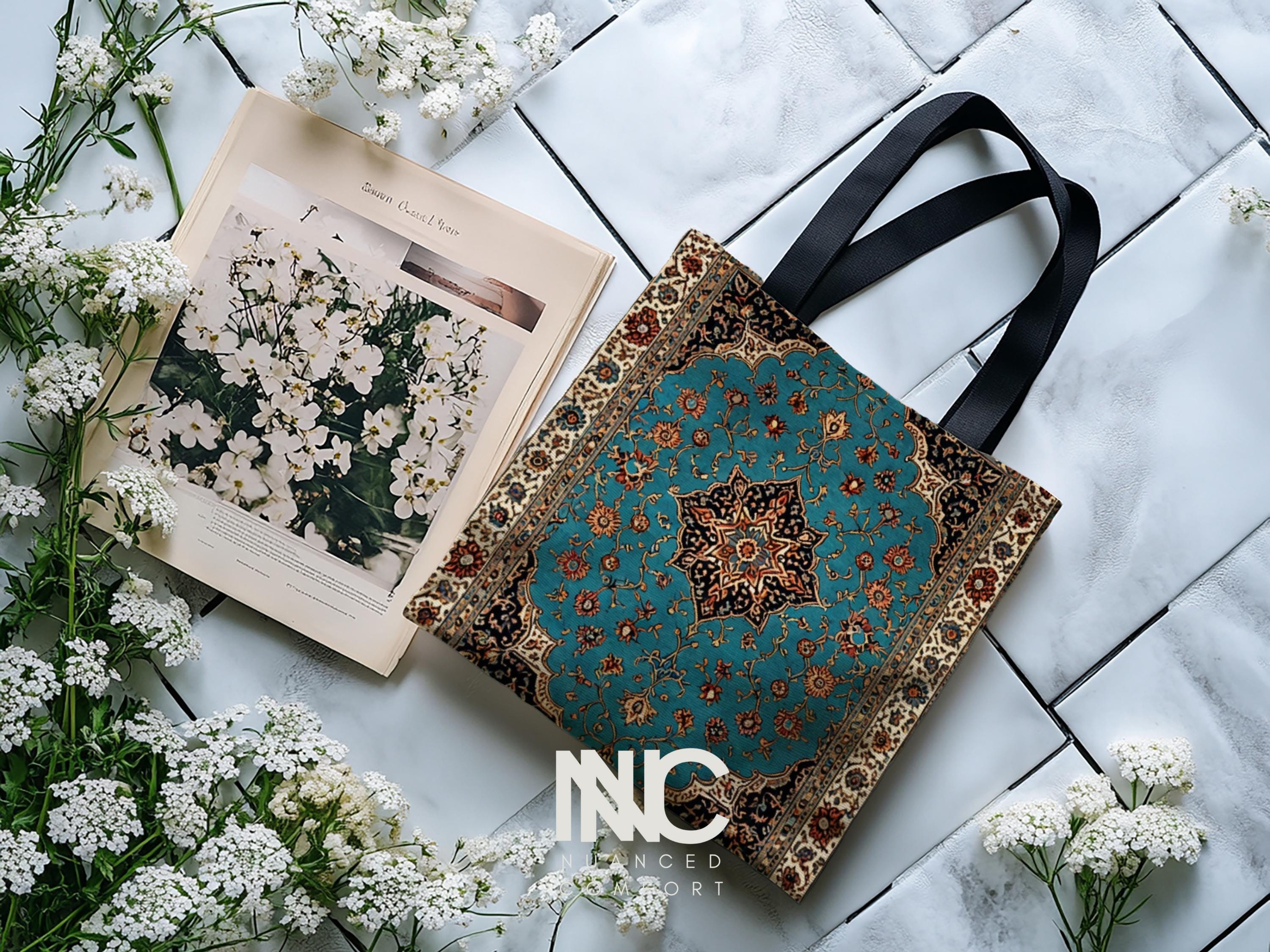 Persian Rug Tote Bag Persian Nowruz Picnic Bag Yoga Tote Bag Bohemian ...
