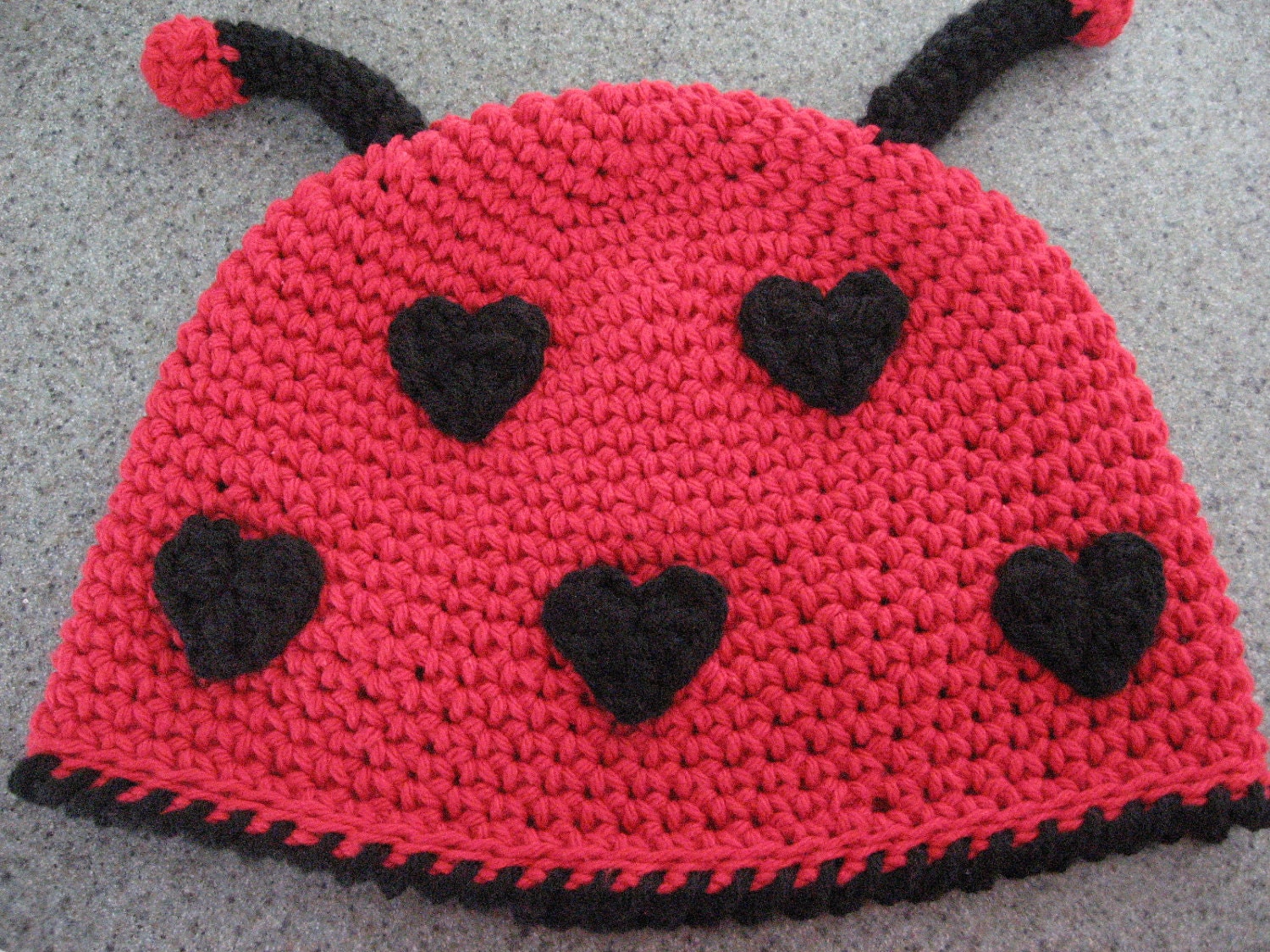 Lil Love Bug Lady Bug Hat Crochet Pattern Pdf all Sizes | Etsy