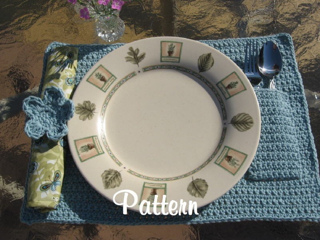 Classy Crochet Placemats, PDF Pattern, Instant Download Available - Etsy