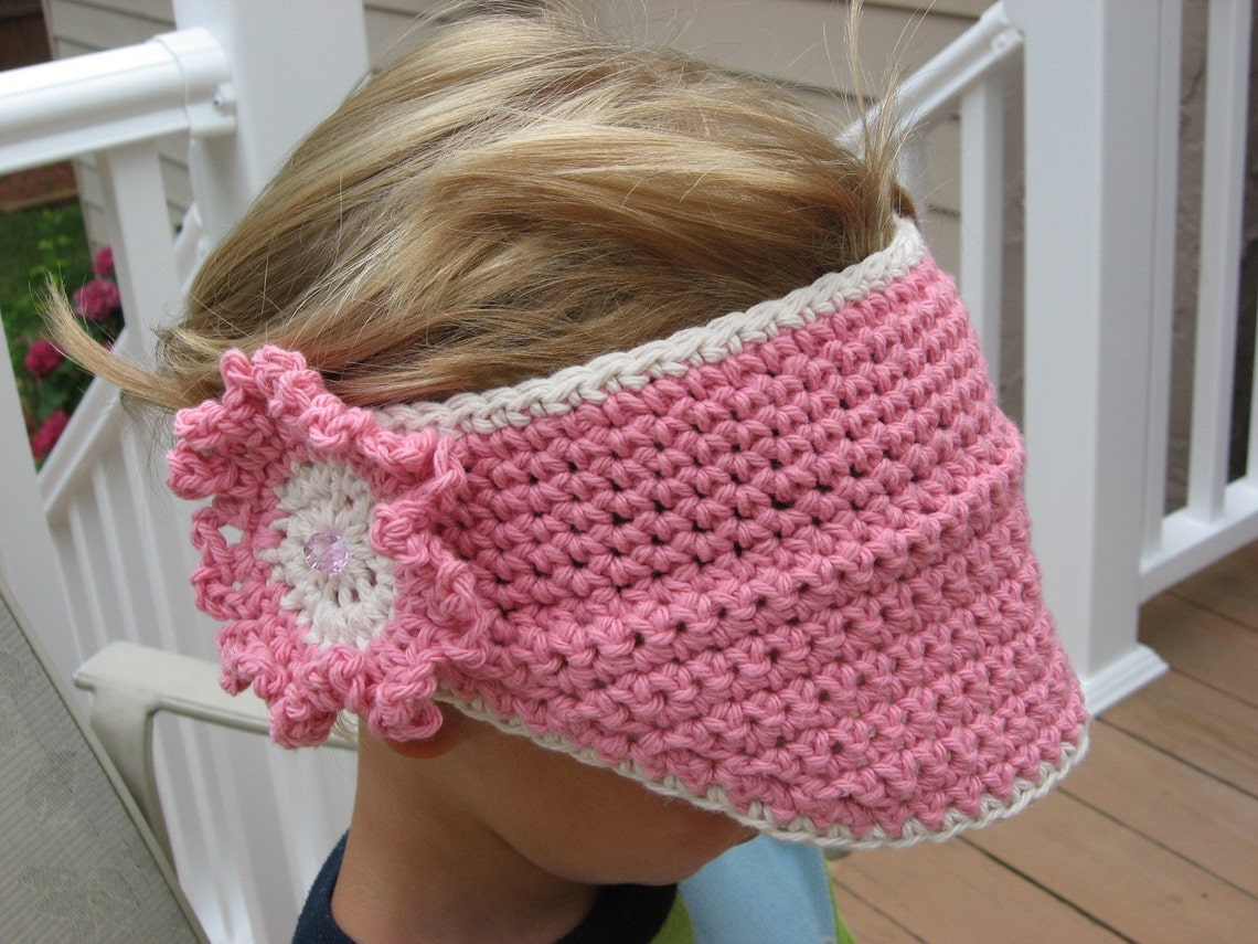 Classic Crochet Sun Visor, Crochet Pattern Pdf, Instant Download ...