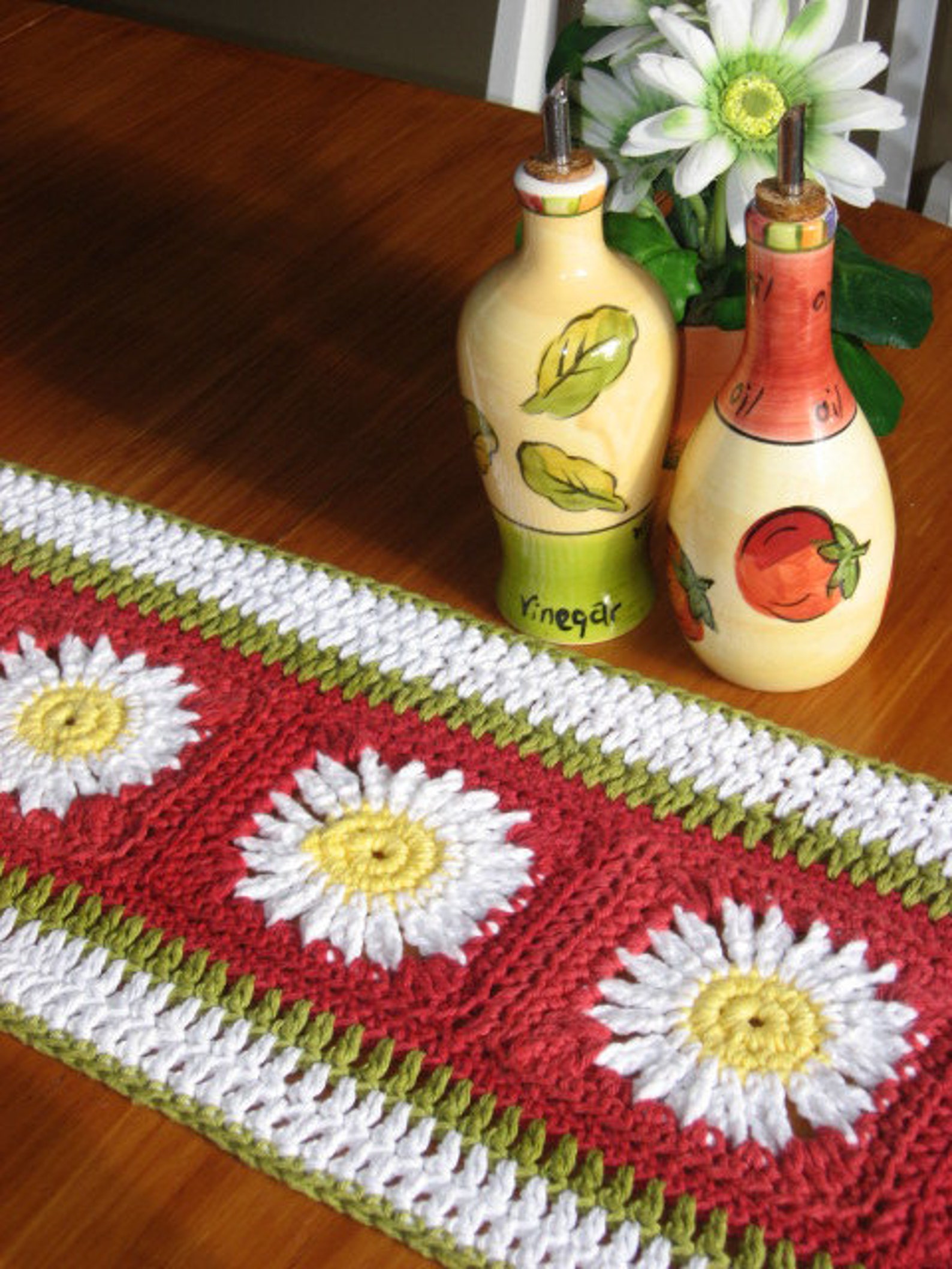 Tuscan Inspired Crochet Table Runner Patterncrochet Pattern - Etsy