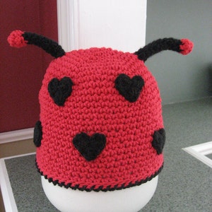 Lil Love Bug, Lady Bug Hat Crochet Pattern Pdf ,all Sizes Included ...