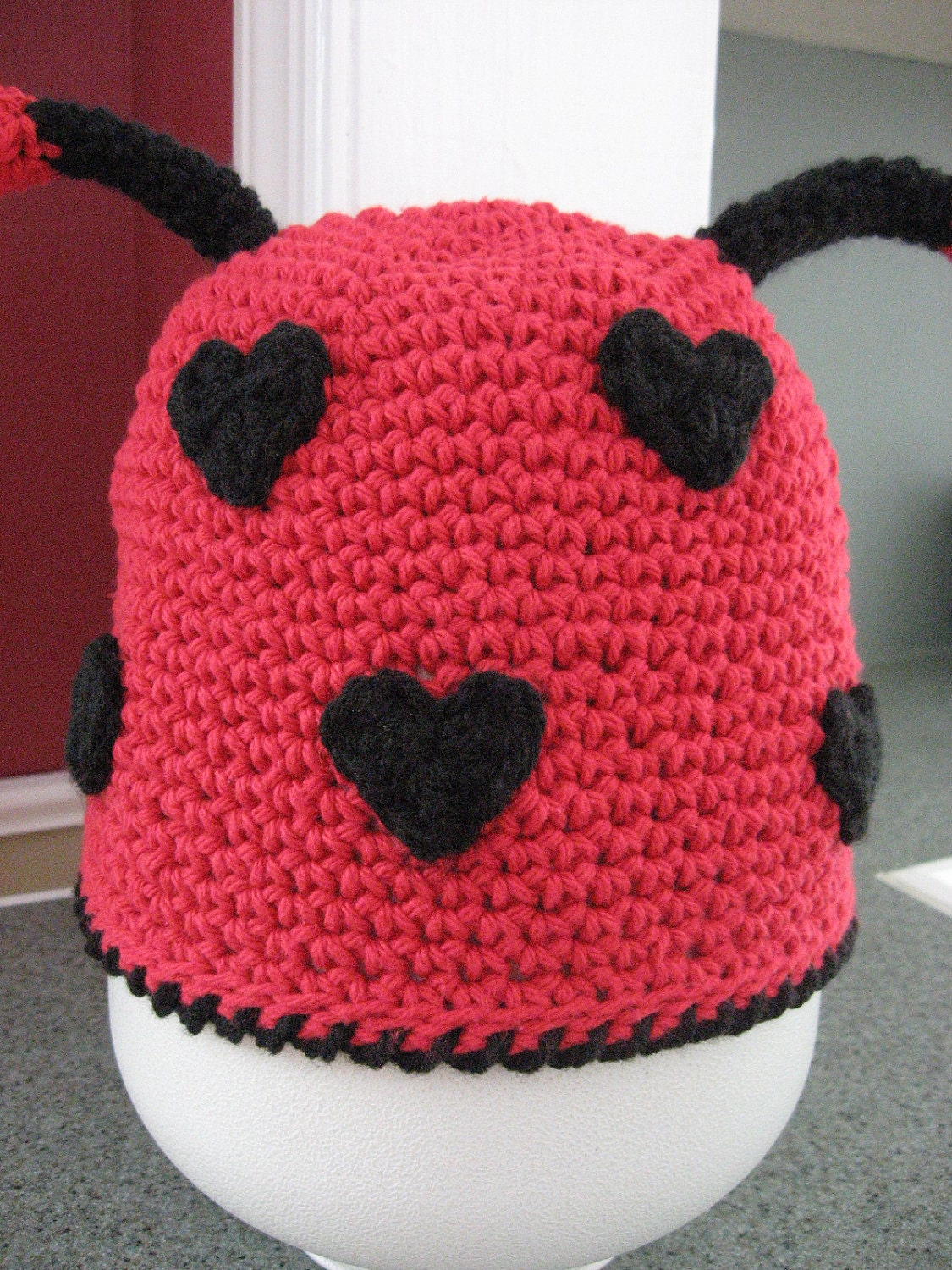 Lil Love Bug Lady Bug Hat Crochet Pattern Pdf all Sizes | Etsy