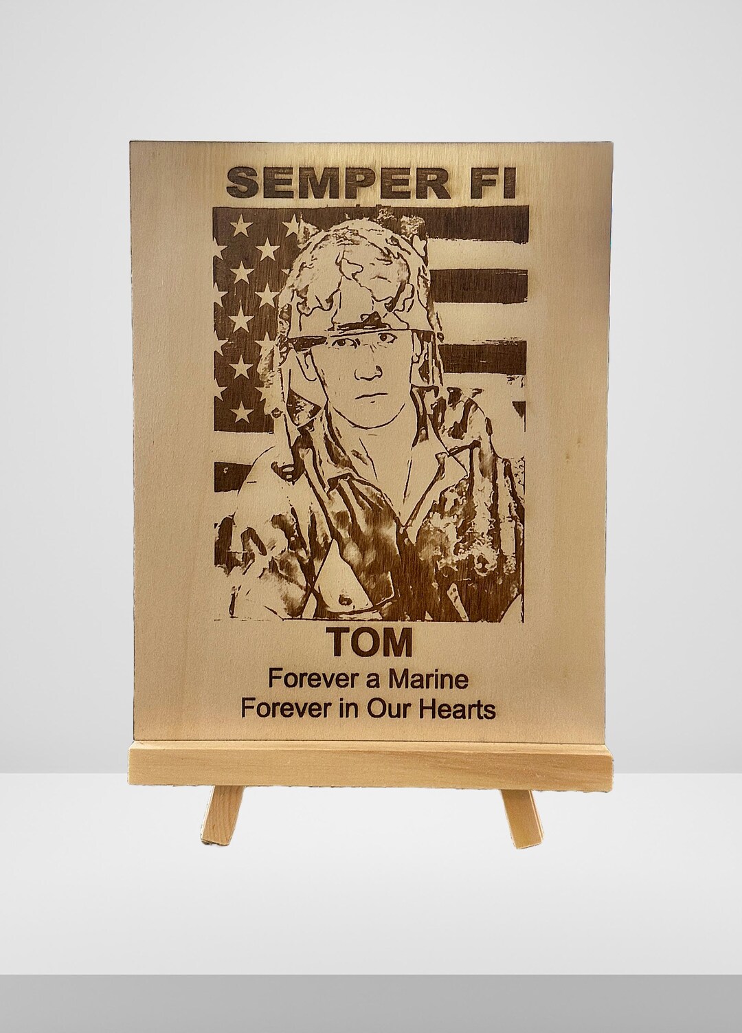 Personalized Engraved Plaque – Custom Wooden Gift With Wooden 9" Easel ...