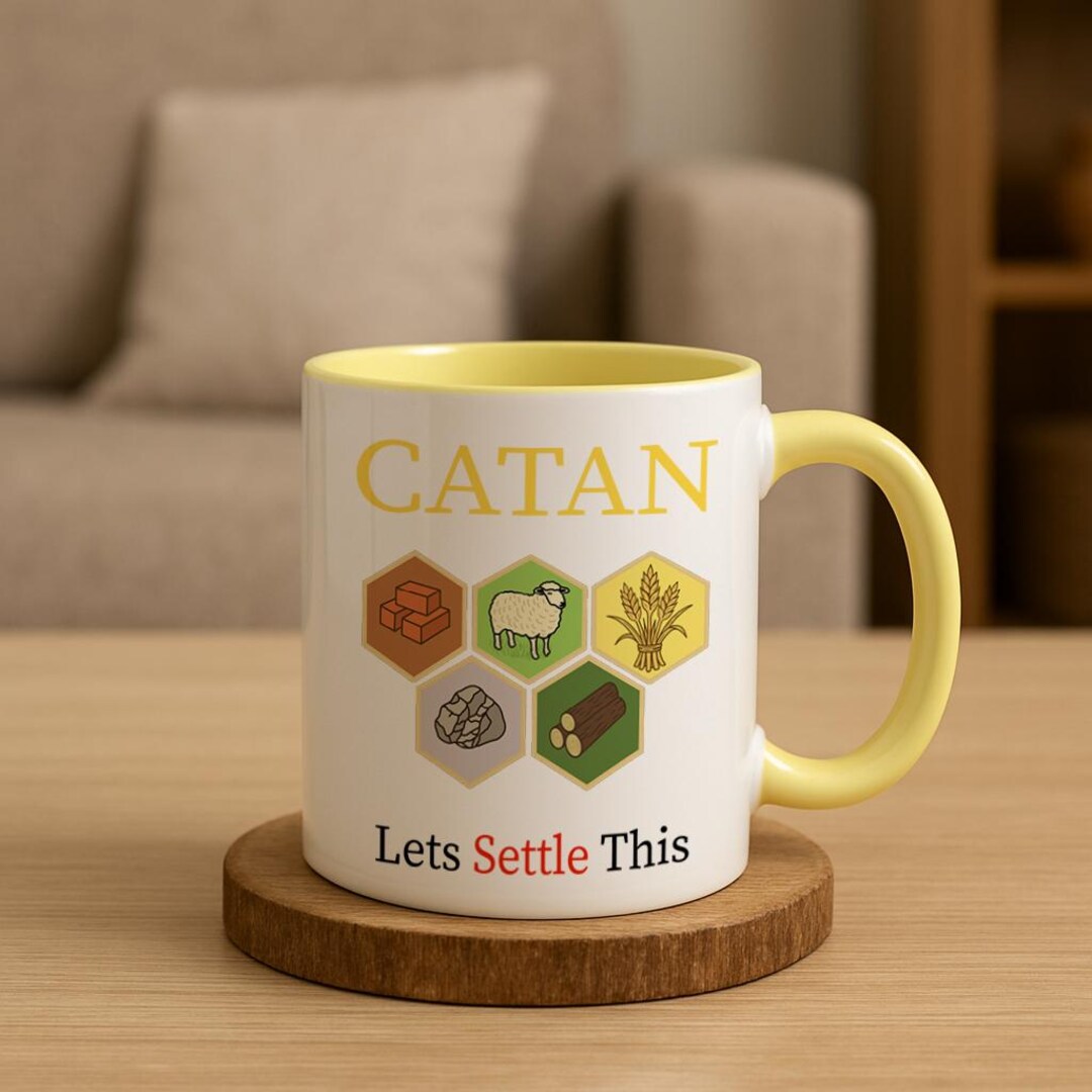 Catan Mug: Funny 'let's Settle This' Board Game Coffee Cup - Etsy