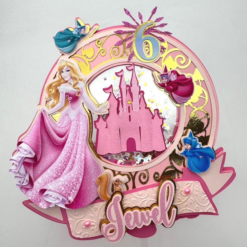 Personalized Princess Aurora Cake Topper: Sleeping Beauty , Mini ...