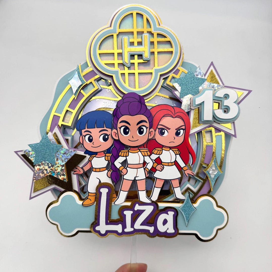 KPOP Demon Hunter Cake Topper, Huntrix Birthday - Etsy