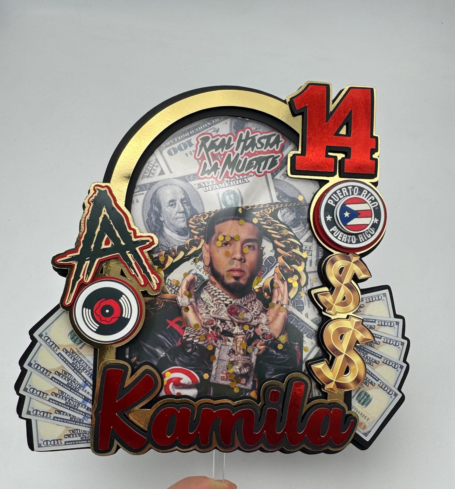 Anuel Topper , Anuel Party Topper, Anuel Cake Topper - Etsy