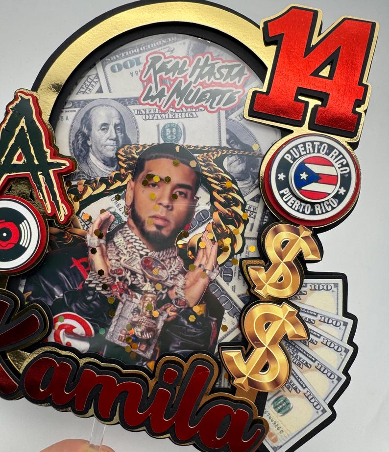 Anuel Topper , Anuel Party Topper, Anuel Cake Topper - Etsy