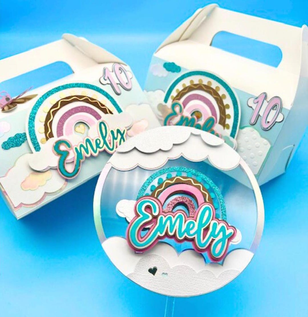 Raibow Pack , Boho Rainbow Pack , Topper Boho, - Etsy