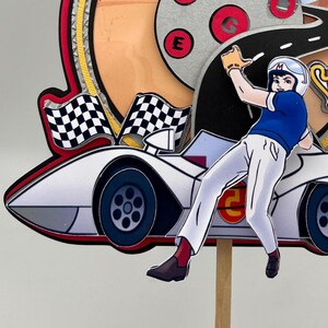 Speed Racer Cake Topper: Handmade Birthday Party Decoration, Cars ...
