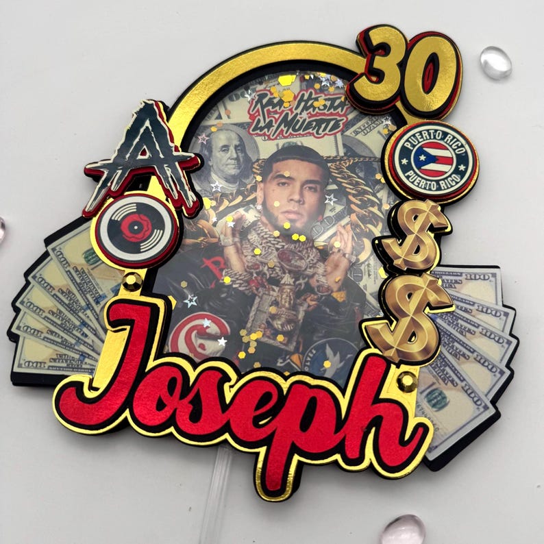 Anuel Topper , Anuel Party Topper, Anuel Cake Topper, Puerto Rico ...
