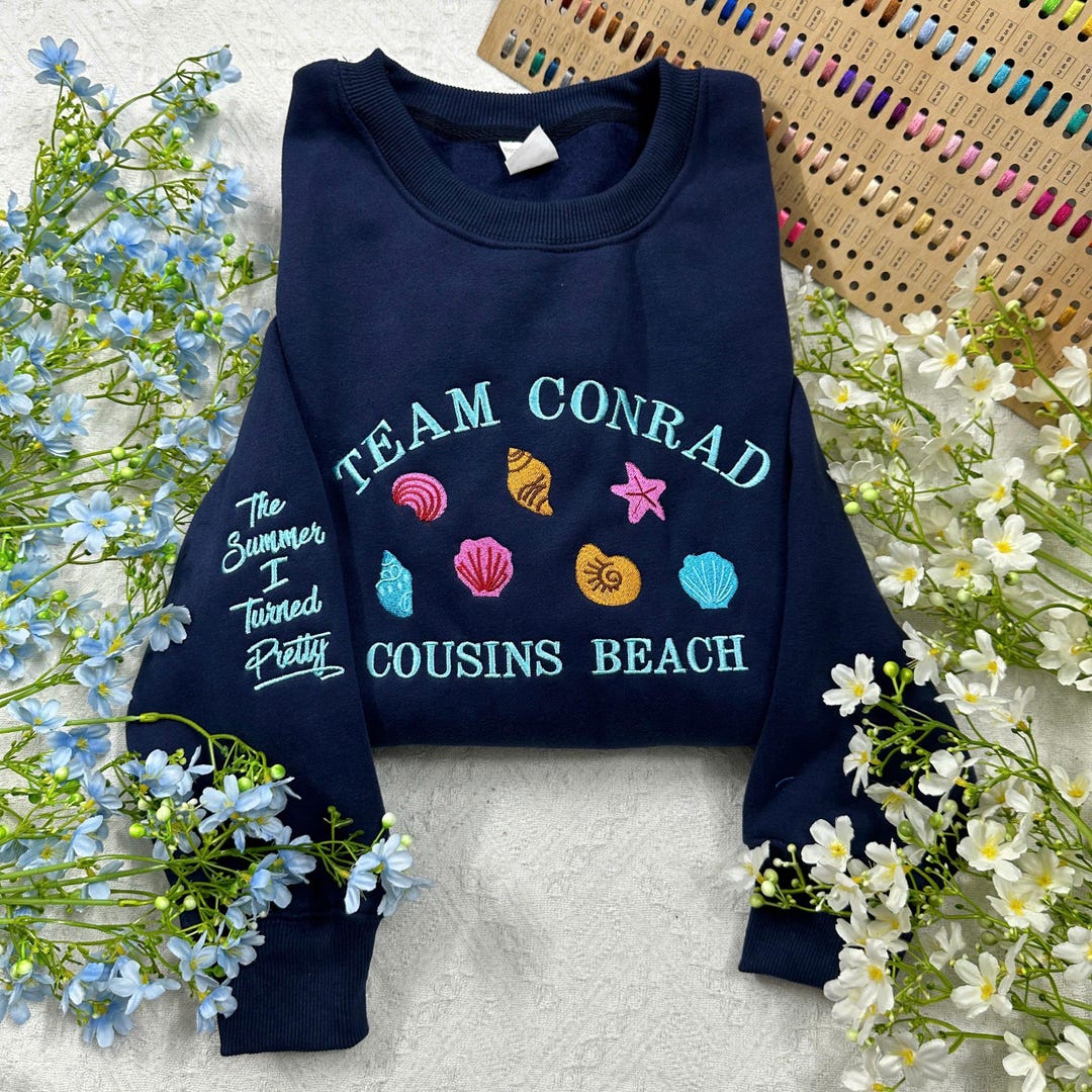 Team Conrad Cousin Beach Embroidered Sweatshirt: the Summer I Turned ...