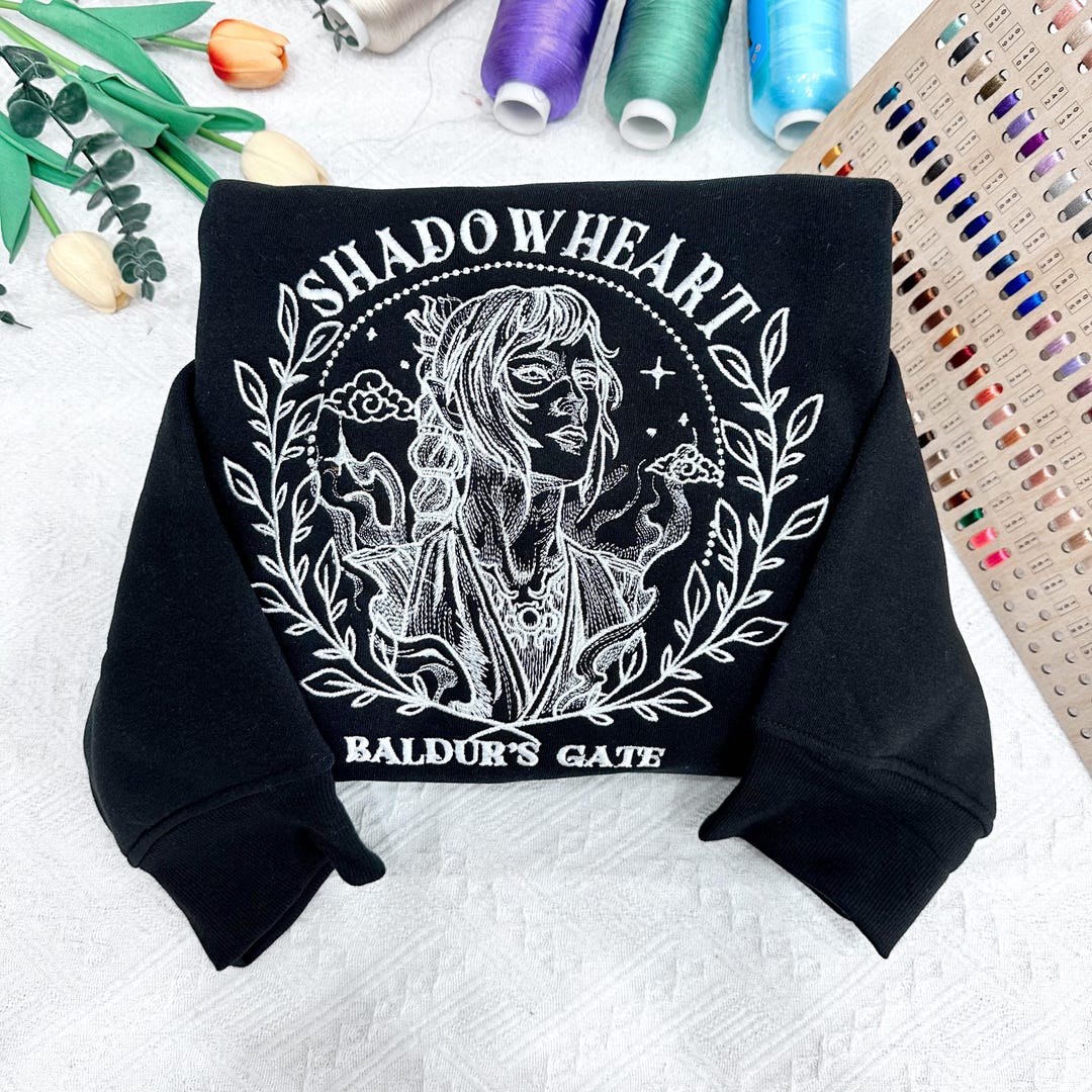 Shadowheart Besticktes Sweatshirt, Bg3 Bestickter Hoodie, Abenteuer ...
