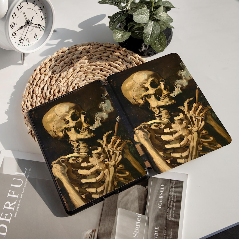 Detachable Magnetic Skull Kindle Case, Kobo Case, Kindle Paperwhite ...